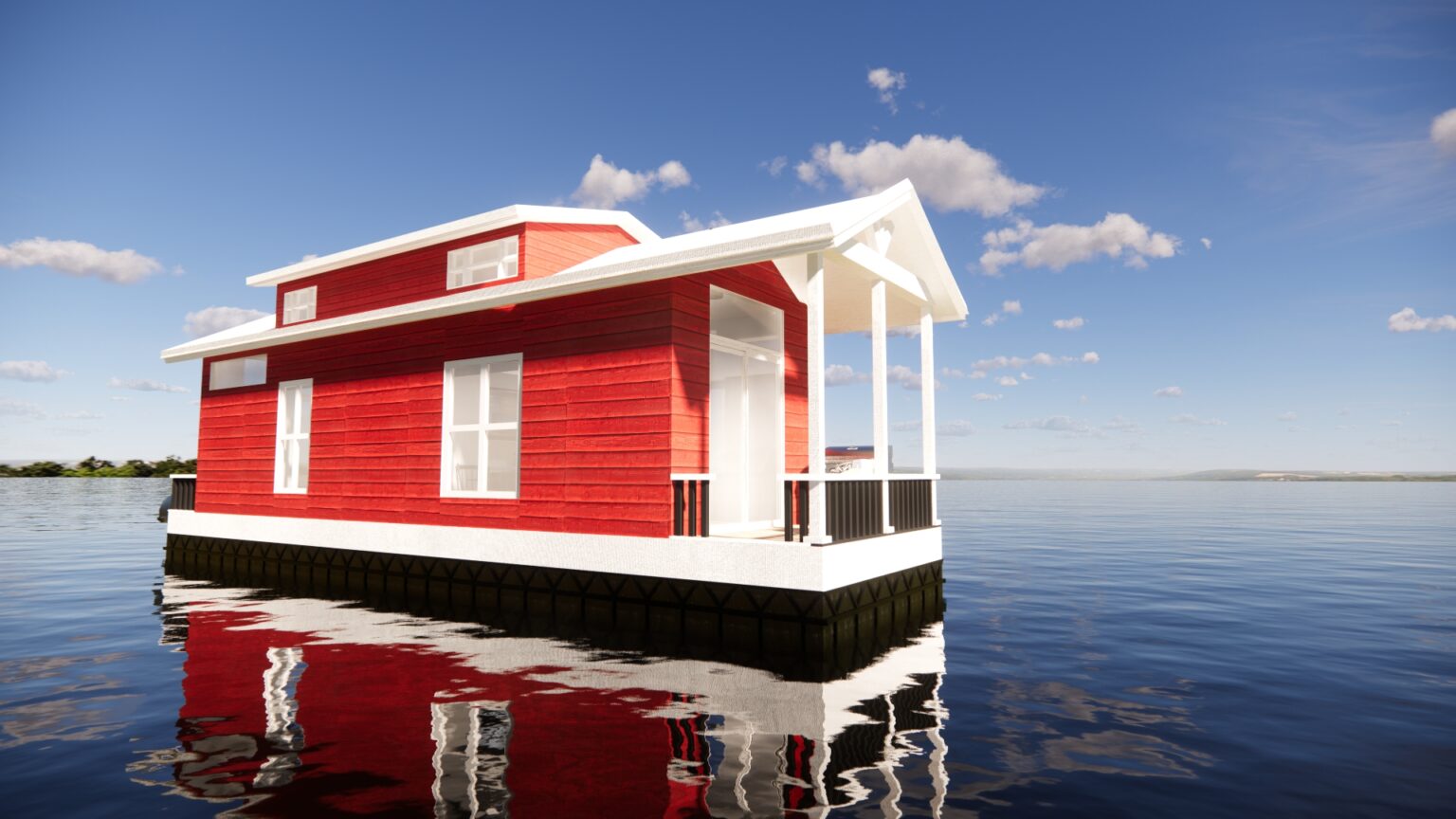Renderings – Houseboat & Floating Home Builder